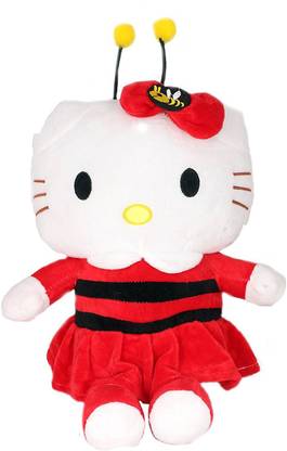 CREATIVEVILLA CUTE RED HELLO KITTY STUFFED PLUSH SOFT TOY - 35 cm ...