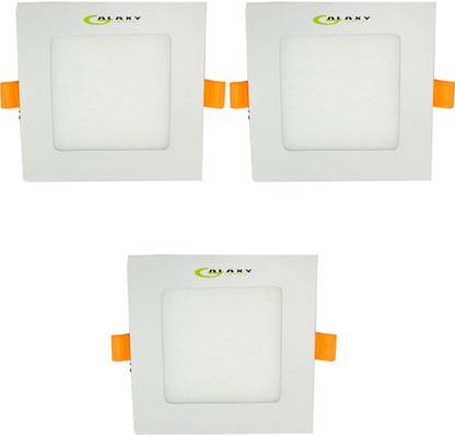 GALAXY 6 watt LED Square Slim Panel Light False Ceiling POP DownLight ...
