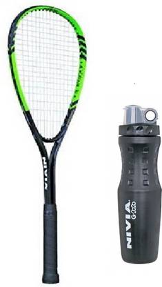 NIVIA Combo of Two, One 'Attack Ti' Squash Racquet and One G-2020 ...