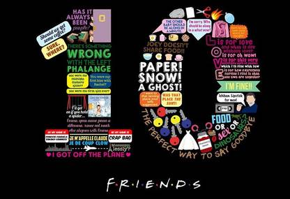 FRIENDS S10 INFOGRAPHIC Fine Art Print - TV Series posters in India ...