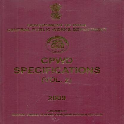 CPWD Specifications In 2 Vols: Buy CPWD Specifications In 2 Vols by ...