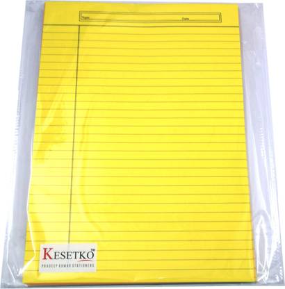 Flipkart.com | KESETKO Writing Paper One Side Ruled Thick 40 Sheets ...