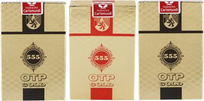 Parksons Plastic Coated Paper Playing card (OTP Gold 555) for fun ...