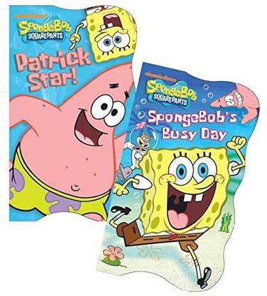 NICKELODEON SpongeBob SquarePants Shaped Board Books (Set of 2 ...