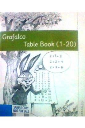 GRAFALCO N0951 TABLE BOOK (1-20): Buy GRAFALCO N0951 TABLE BOOK (1-20 ...