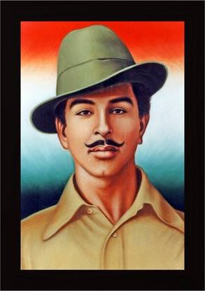Bhagat Singh Framed Poster Paper Print - Art & Paintings posters in ...
