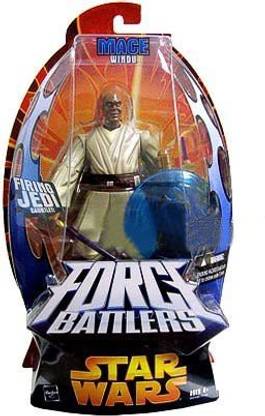 STAR WARS Force Battlers Mace Windu Firing Jedi Gauntlet Action Figure ...