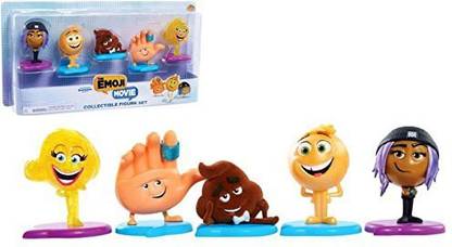 Just Play The Emoji Movie - COLLECTIBLE FIGURES 5 PACK - Poop, Smiler ...