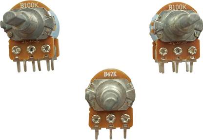 ESP 100K, 100K, 47K Potentiometer Dual Audio Volume Control Electronic ...