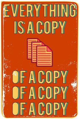 Everything Is A Copy Fight Club | Wall Art Poster Fine Art Print - Art ...