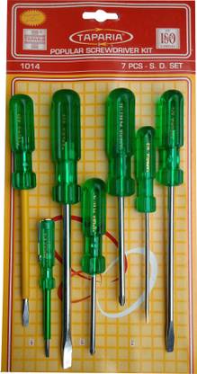 TAPARIA 7 pcs screwdriver set 1014 heavy duty set Combination ...