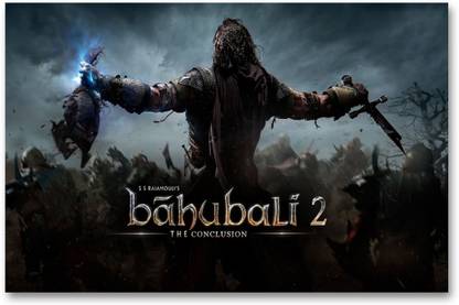Wall Poster - Bahubali 2 - HD Movie Poster Paper Print - Decorative ...