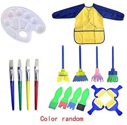 Genrc Aisa 18 Pcs Kids Early DIY Learning Painting Tools Includes ...