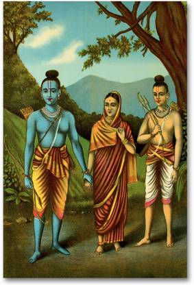 Diwali Poster - A Scene Of Ramayana - HD Quality Poster. Paper Print ...
