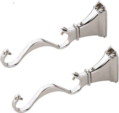 Siyara Silver Rod Rail Bracket Metal Price in India - Buy Siyara Silver ...