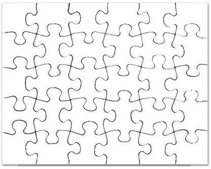 Genrc - White Solid Color - Jigsaw Puzzle, 30 pcs. - - White Solid ...