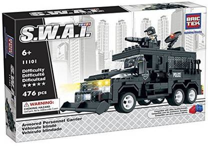 BRICTEK Swat Armored Personnel Carrier Building Blocks Construction Kit ...