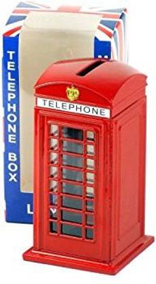 My London Souvenirs Large Red Phone Booth Coin Bank / Collectible Die ...