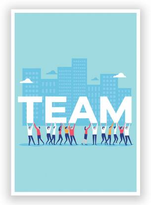 Team Motivational Wall Art Poster 12 x 18 Inch Paper Print - Postermonk ...
