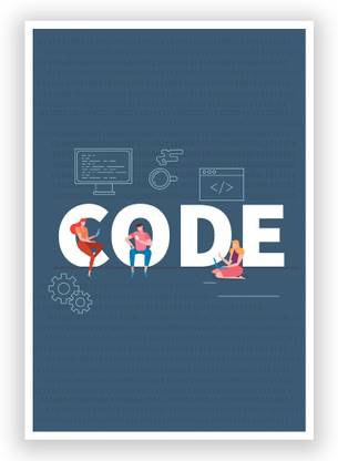 Code Motivational Wall Art Poster 12 x 18 Inch Paper Print - Postermonk ...