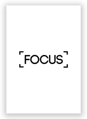 Focus Motivational Wall Art Poster 12 x 18 Inch Paper Print ...