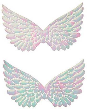 Genrc Bulk Buy: Darice DIY Crafts Angel Wings Fabric Embossed White ...