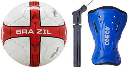 COSCO Brazil with Shin Guard And Double action pump Football Kit - Buy ...
