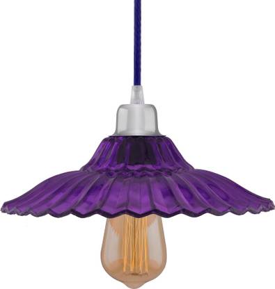 Purple Glass Ceiling Lights | Shelly Lighting