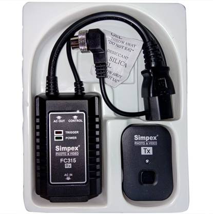 Simpex FC315 STUDIO FLASH TRIGGER Camera Remote Control - Simpex ...