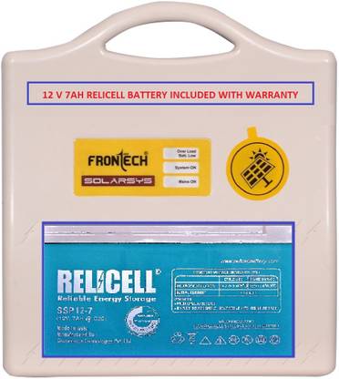 Frontech CFL/LED Home UPS with Relicell 12V 7ah Battery - Square Wave ...