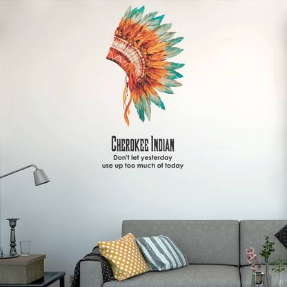 doodad Cherokee Indian Extra Large Self Adhesive Sticker Price in India ...