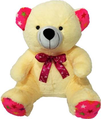 Benny N Bunny Teddy Bear with Bow, Cream (50cm) - 50 cm - Teddy Bear ...