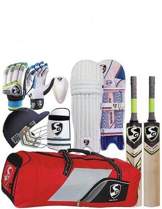 SG Cricket Kit Pack - Super Saver fULL sIZE English Willow Cricket Kit ...