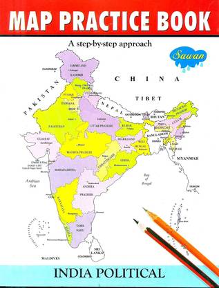 Map Practice Book (India Poltical): Buy Map Practice Book (India ...