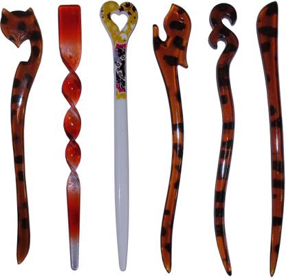 JUULO Combo of Multi Color Juda Sticks Bun Stick Price in India - Buy ...