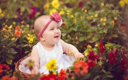 Cute Baby Pics With Flowers | Best Flower Site