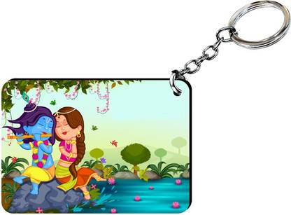 Argon Radha Krishna Design Key Chain Price in India - Buy Argon Radha ...