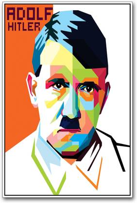 Aabhaas Adolf Hitler Wall Poster Fine Art Print - Quotes & Motivation ...