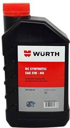 Wurth SAE 5W-40 High Technology Synthetic Synthetic Blend Engine Oil ...