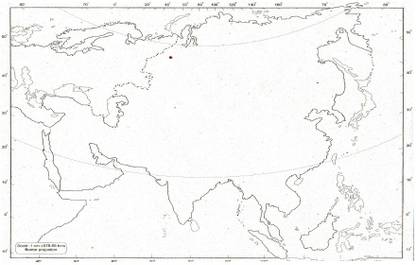 Flipkart.com | CRAFTWAFT OUTLINE MAP OF ASIA BLANK A4 67 gsm Project ...
