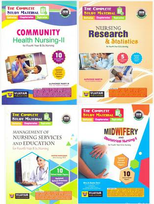The Complete Study Material Bsc Nursing 4th Year Pack Of 4 Books ...