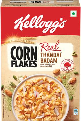 Kellogg's Real Thandai Badam Corn Flakes Box Price in India - Buy ...