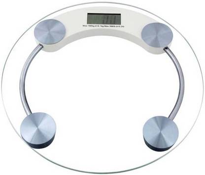 Gadget Hero's Personal Weight Machine 8mm Thick Round Transparent Glass ...