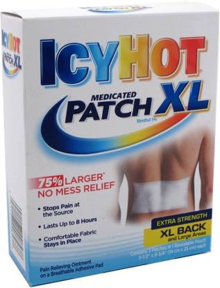 Icy Hot Patch Extra Strength XL Back & Large Areas (6 Pack) Plaster ...