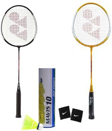 YONEX GR-303 (2 Badminton Racket "Color on Availability", Mavis 10 "6 ...