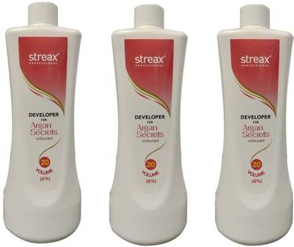 Streax Developer 20 Volume 6% (250 ml) (pack of 3) , white - Price in ...