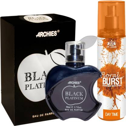 ARCHIES FRAGRANCE SET - FLORAL BRUST DAY TIME 150ML & PERFUME BLACK ...
