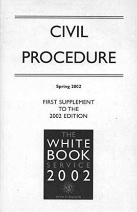 The White Book Service 2002: Civil Procedure: 1st Supplement: Buy The ...