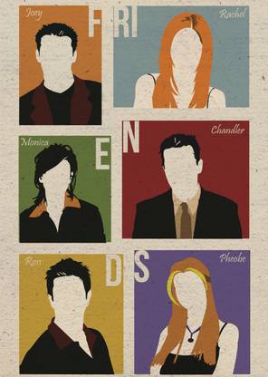 Friends Cast (Rachel, Joey, Monica ,Chandler, Ross & Pheobobe ) Poster ...