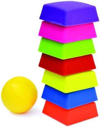 SQUICKLE Lagori Pitthu Traditional Indian Game Set for Kids (Multicolor ...